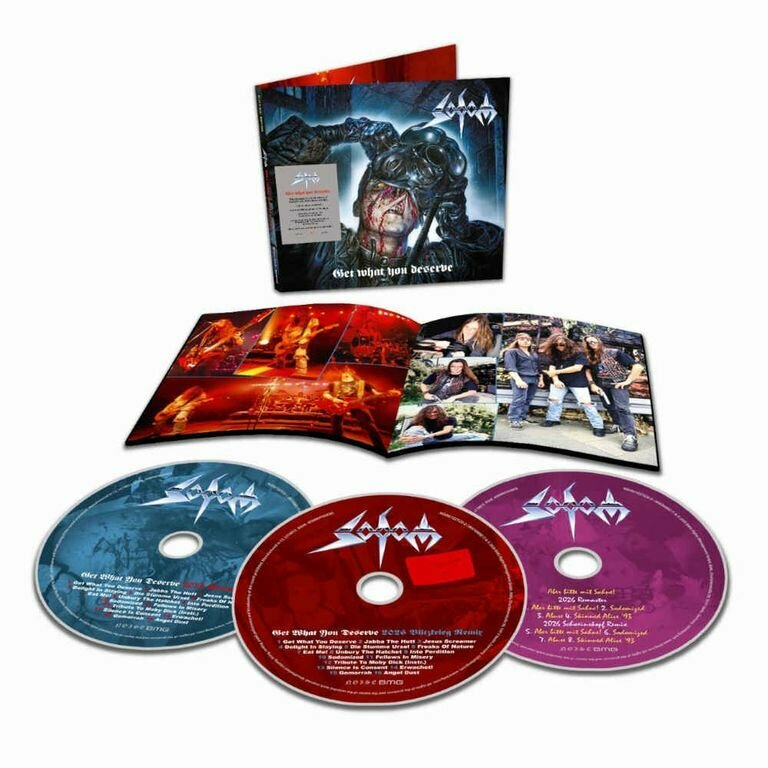 Фирменное издание Sodom - Get What You Deserve 3-CD Remaster 2026