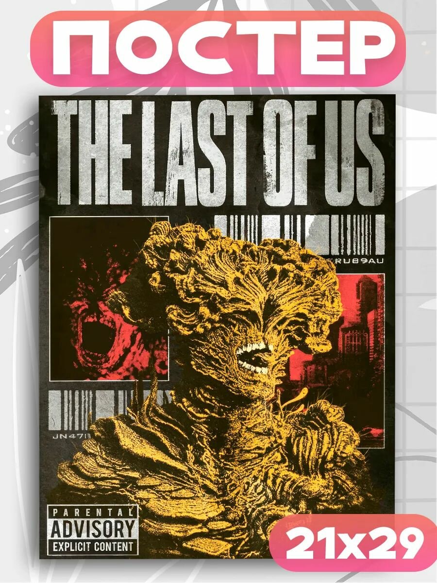 Постер на стену The last of us , плакат 1шт, А4 размер.