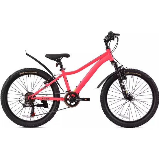 Подростковый велосипед Rush Hour 22" 6ск X 300 V-brake ST розовый рама 12"