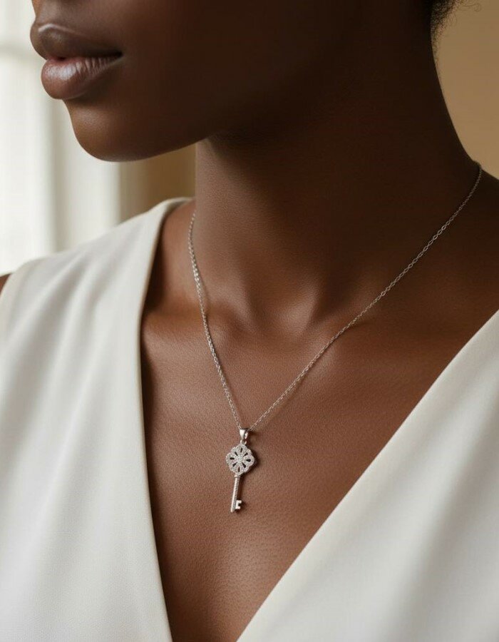 Колье, фианит