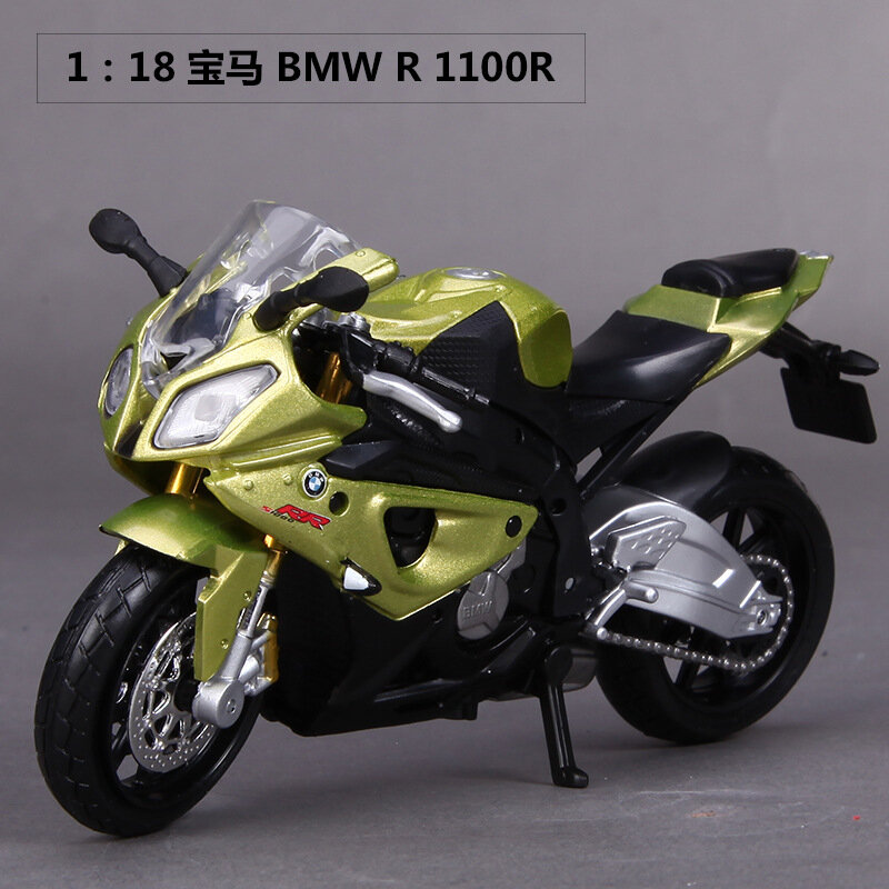 Модель мотоцикла Maisto Kawasaki Ducati Street Car, имитация спортивного автомобиля, цвет BMW S 1000 RR, зеленый металлик
