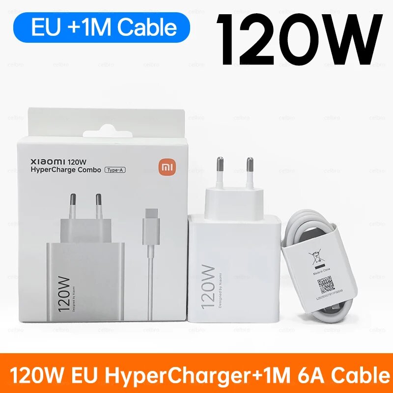 Зарядное устройство Xiaomi Super Fast Charger 120W, адаптер Turbo Hyper Charge 100W для Mi 17, 15, 14, 13, 11T Ultra Pro, Redmi 12C, Note 14, POCO F6, F7, X7 Pro