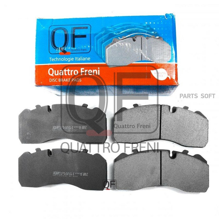 QUATTRO FRENI QF71100 Колодки тормозные дисковые к-т fr rr ()