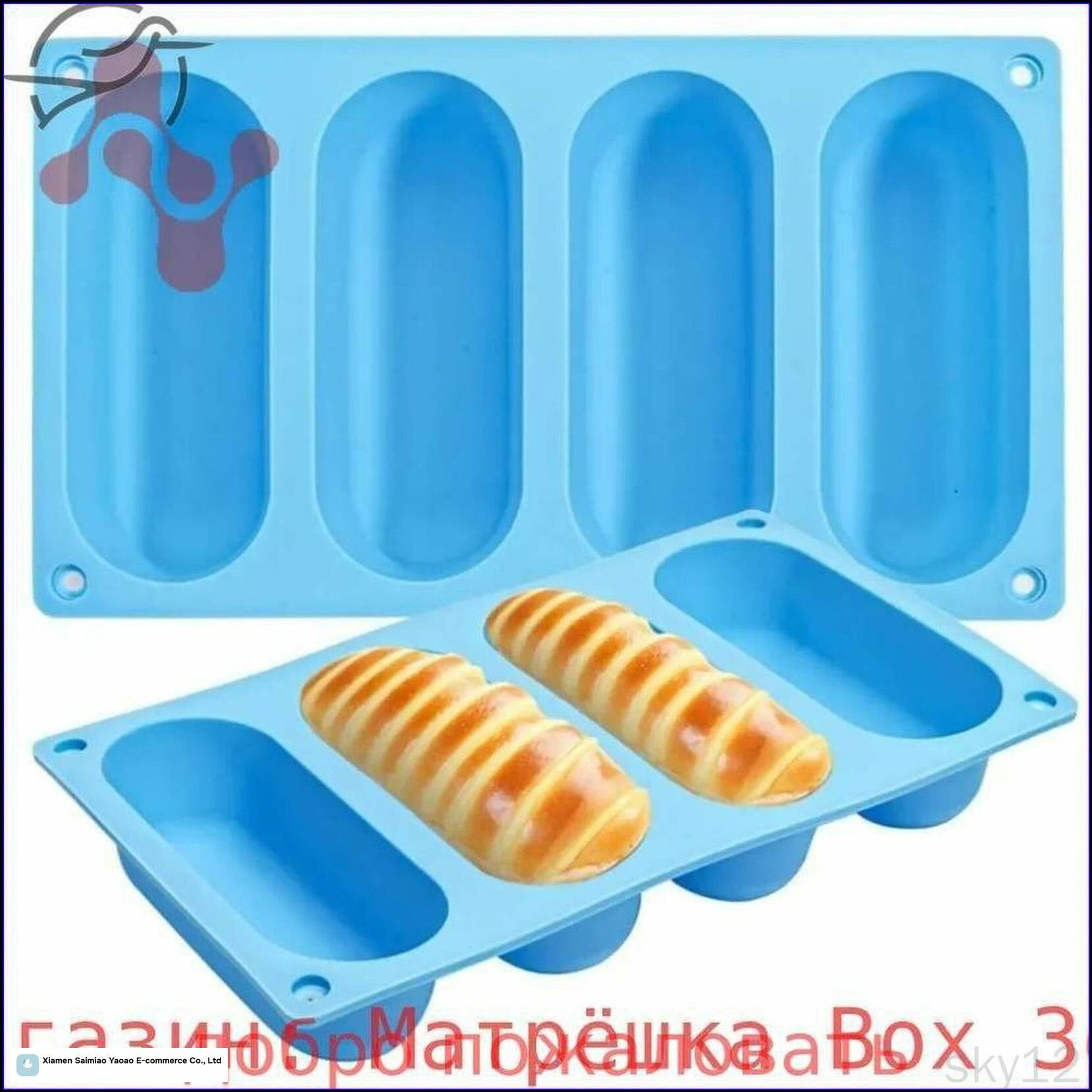 2 упаковки силиконовой рулонной формы хот -дога