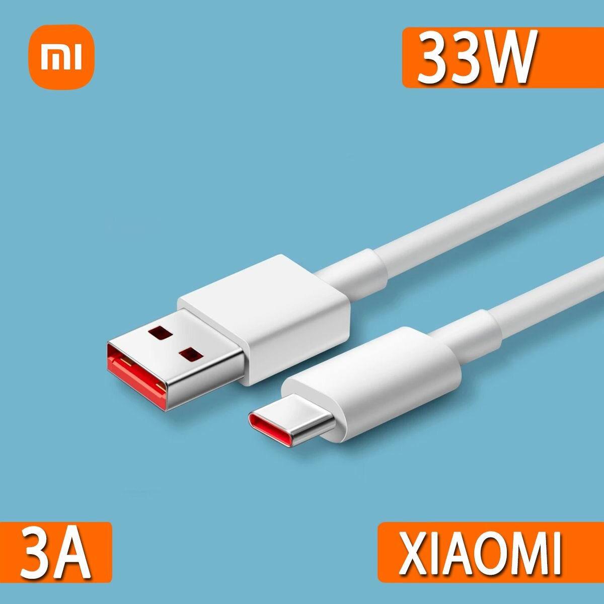 Кабель для xiaomi USB Type-C 3A Turbo Charge