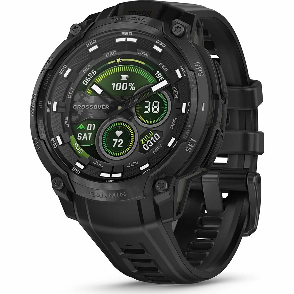 Умные часы Garmin Instinct Crossover AMOLED Tactical Black