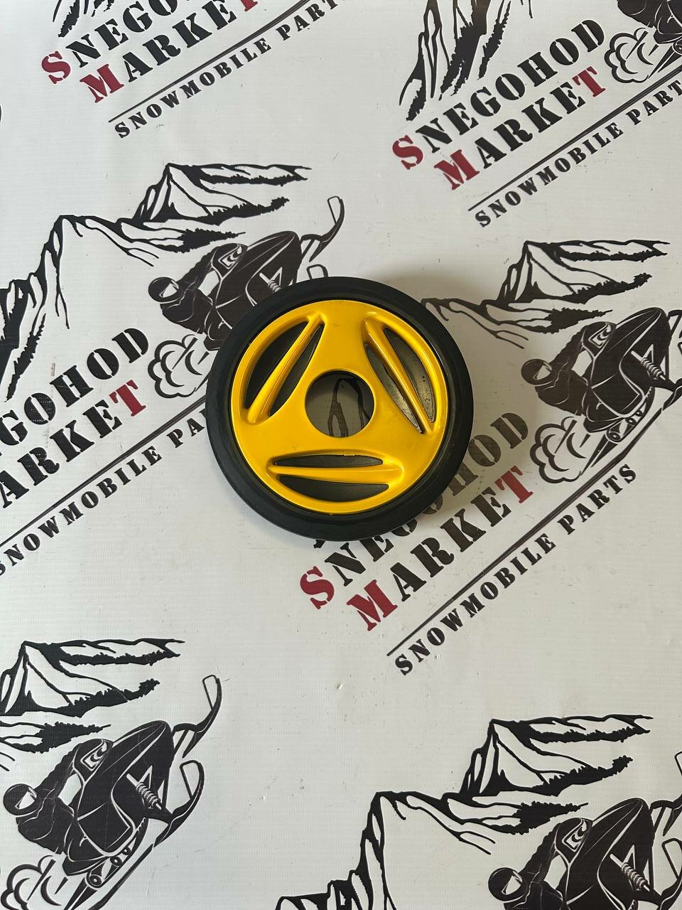 Каток BRP/Тайга R0165G-2, для снегоходов и мототехники, черный, 1 шт.