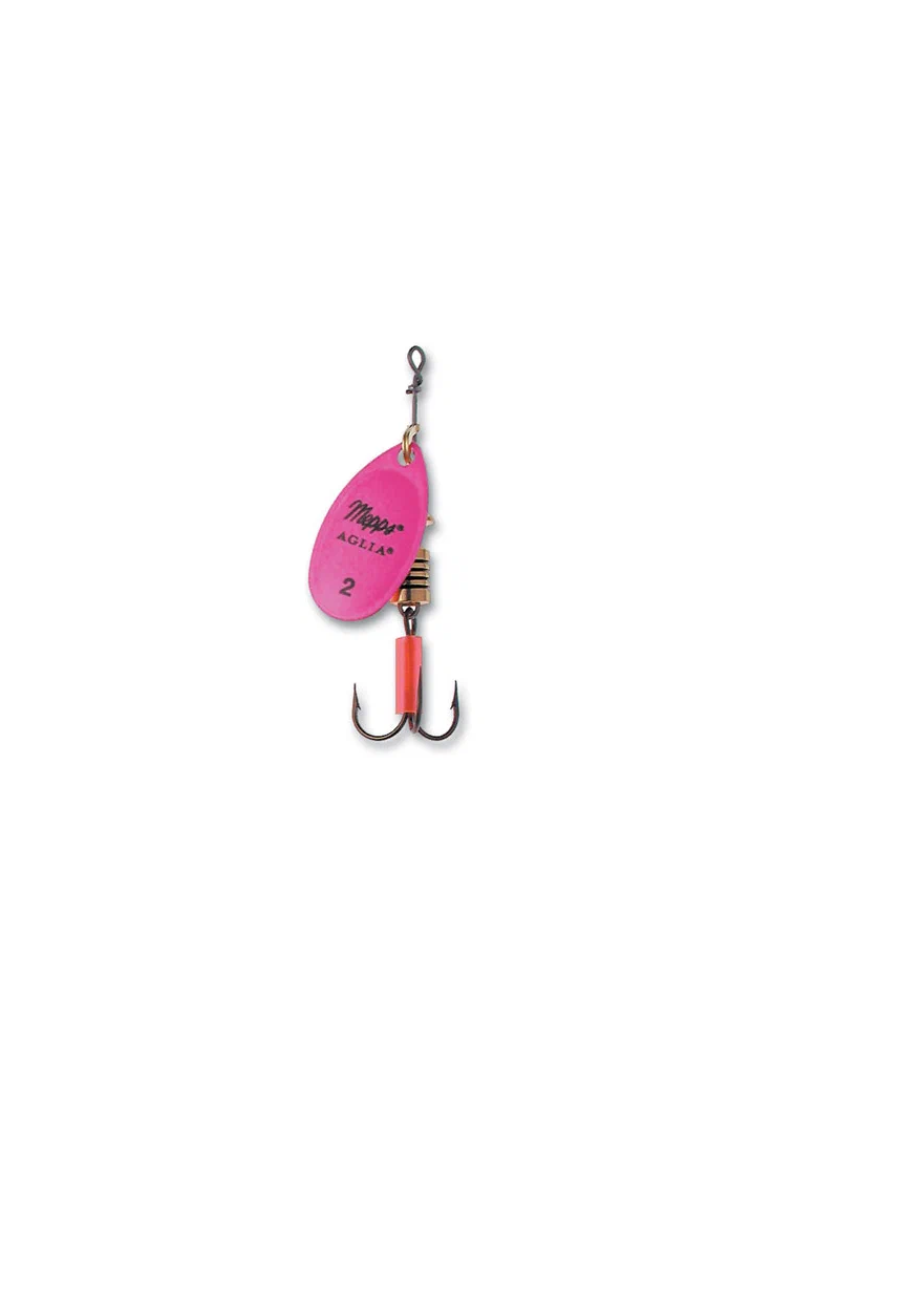 Блесна вращающаяся для рыбалки Mepps AGLIA FLUO, 2, Pink, 5 шт.
