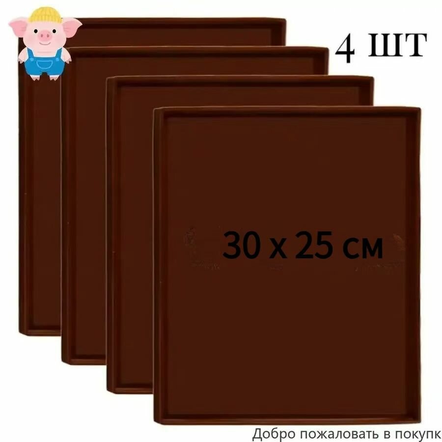 Поддон для пастилы cиликагель 25x30cm 4 шт