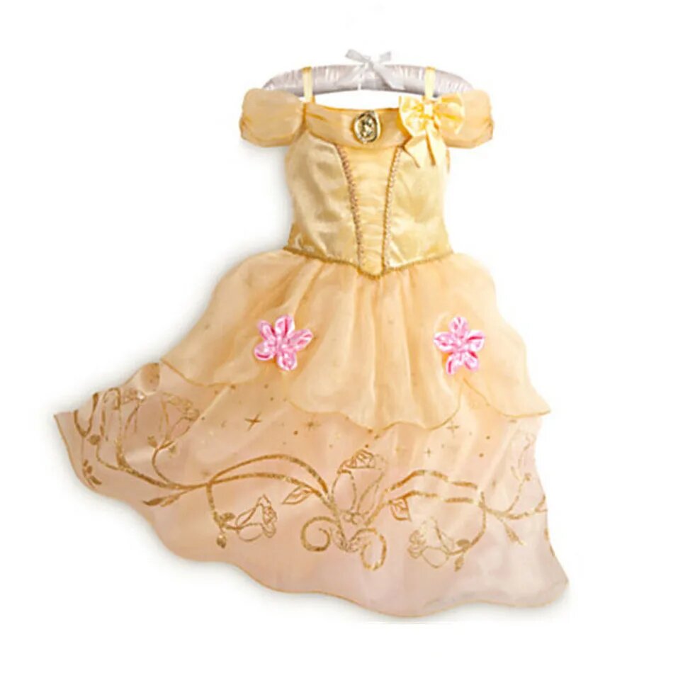 Детский костюм принцессы, светло-желтый, Size 110, DB04