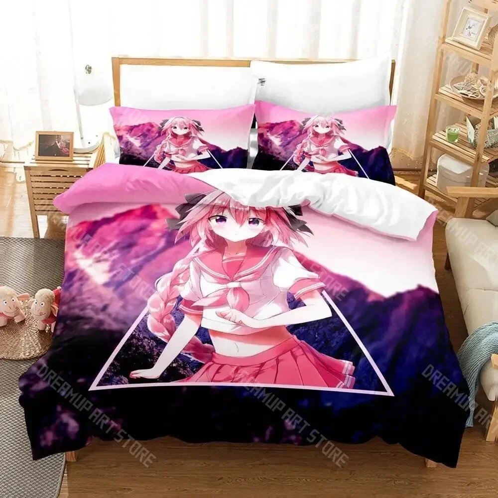Комплект постельного белья Fate Astolfo, розовый, 155x215cm, цвет 4