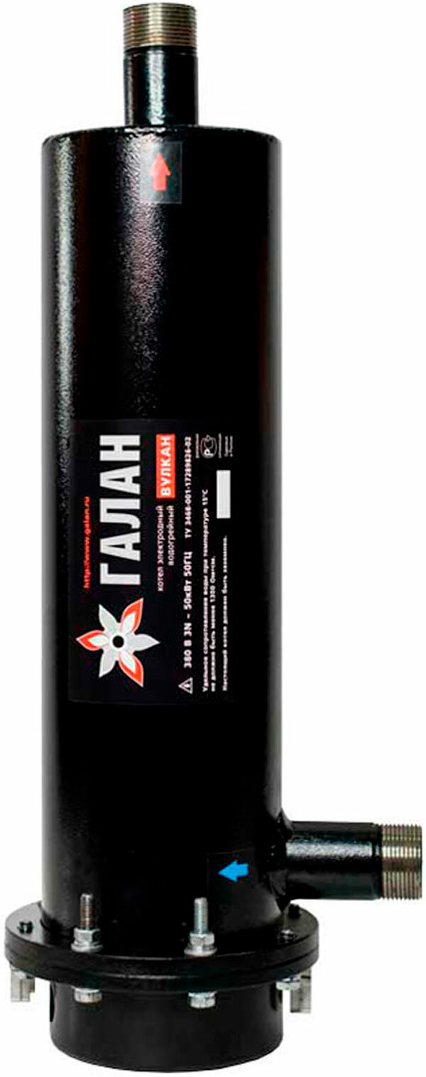 Электрический котел Галан "Вулкан", 50кВт, трехфазный, черный