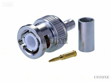 BNC штекер обжим для JBY200, LMR200; 1.8GHz VSWR1.2 (надежный китайский аналог)