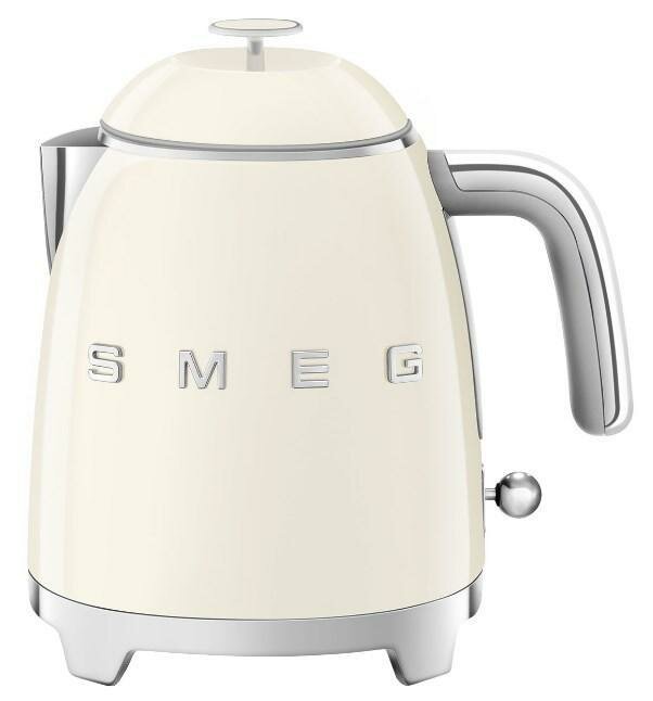 Чайник электрический Smeg KLF05CREU, 0,8 л, 1400 Вт, нержавеющая сталь, кремовый