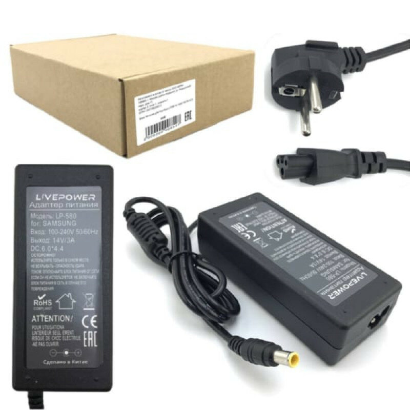 Блок питания для Ноутбука Live Power LP-580 SAMSUNG 14V/3A, 6.04.4