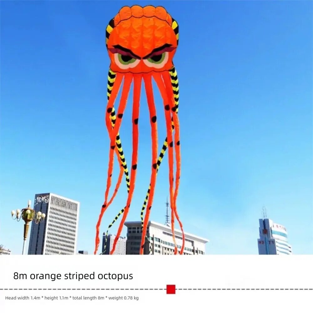 3D Мягкий Воздушный Змей Осьминог