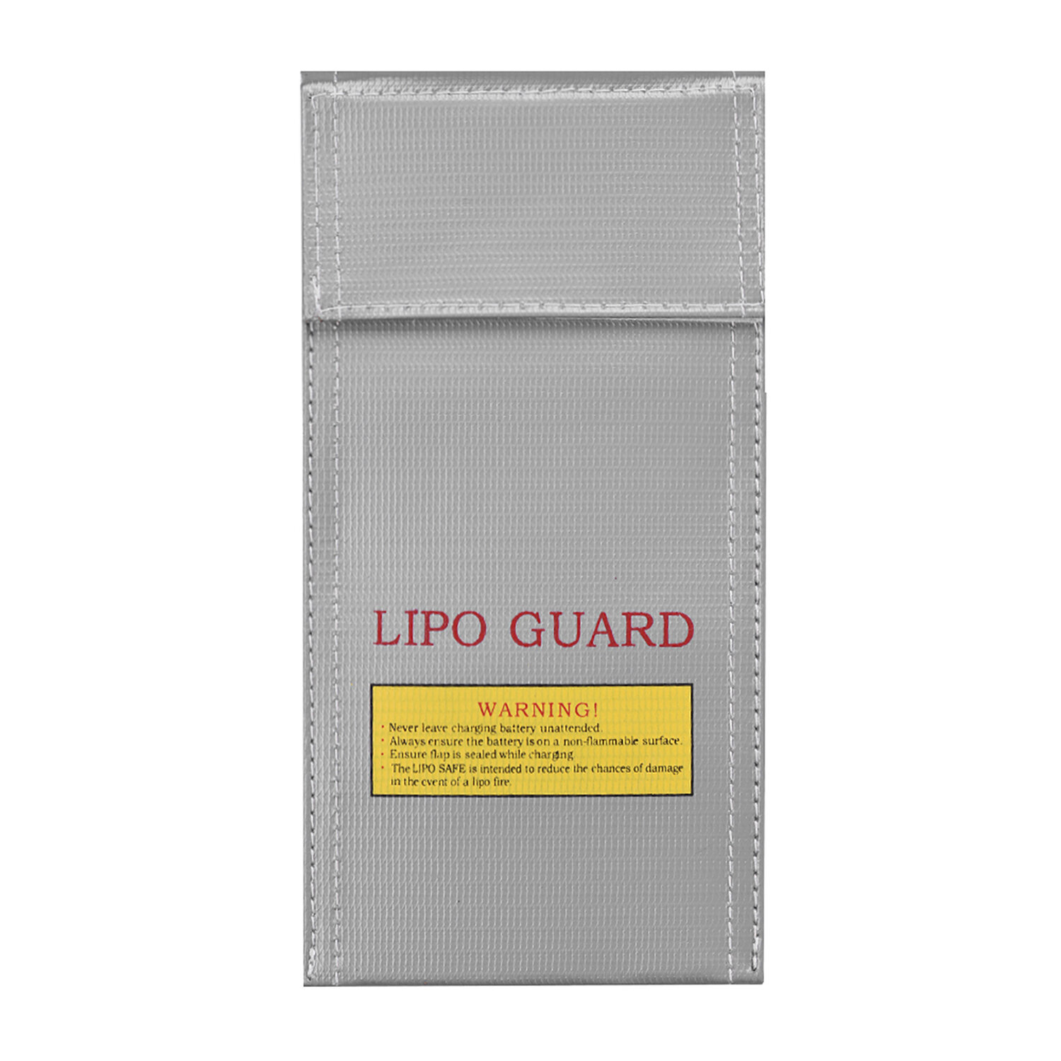 Lipo Safe Bag Огнезащищенная Взрывозащищенная Батарейная сумка для заряда и хранения Высокая температура Цвет: Серебристый Размер изделия: 20 * 10 * 0.3см Вес изделия: 50г Пакетный список: 1 * Lipo Safe Bag