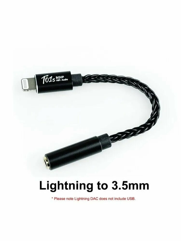 BGVP T01S Lighting портативный цап усилитель для наушников / HiFi USB DAC переходник для наушников 3.5mm
