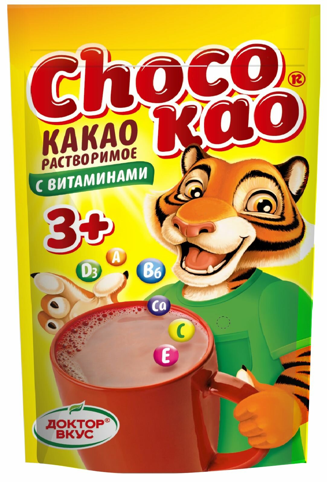 Какао растворимый CHOCOKAO с витаминами, 500 гр