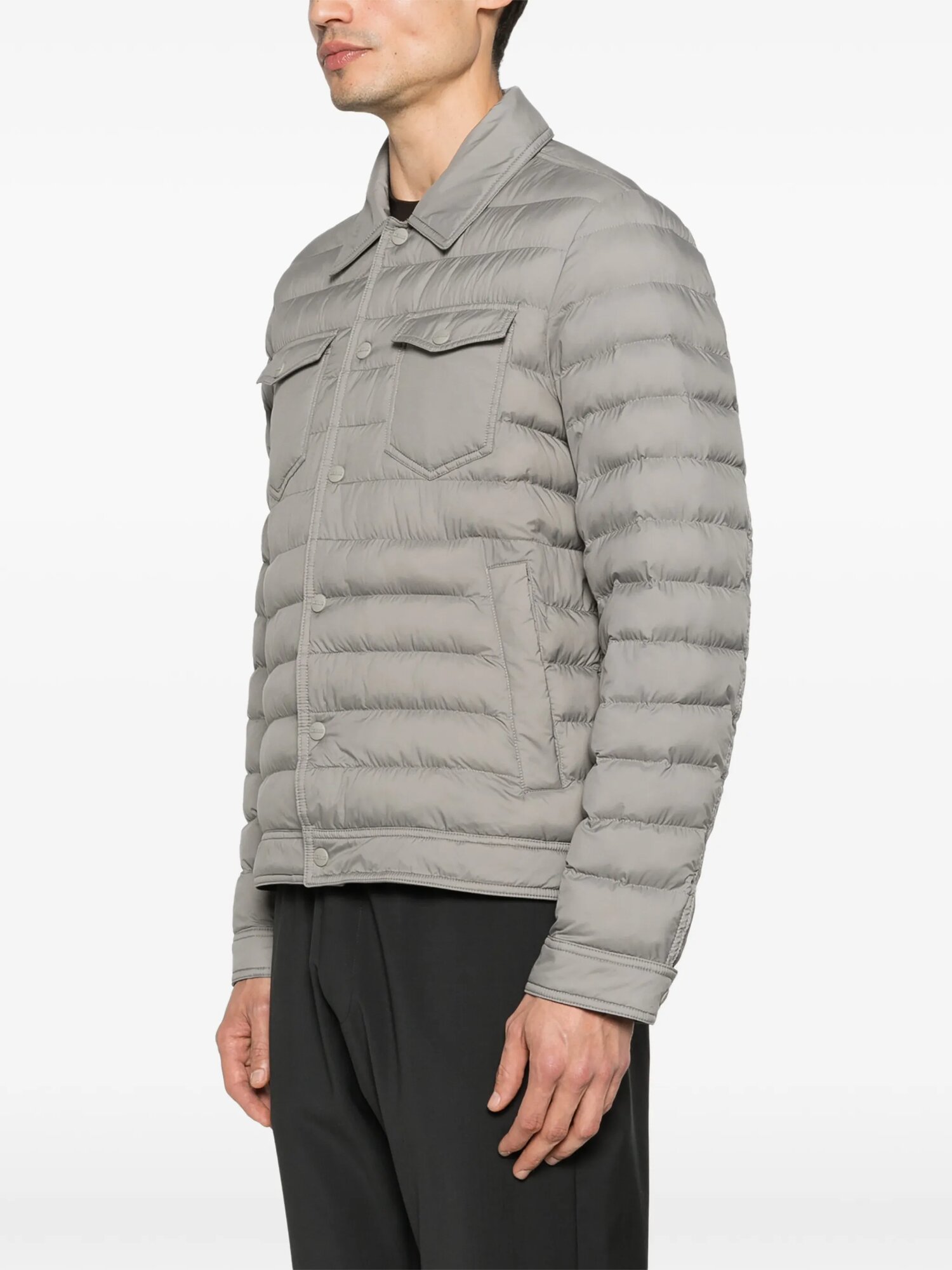 Куртка Herno Buttoned pocket jacket, размер 50, grey — фото 1
