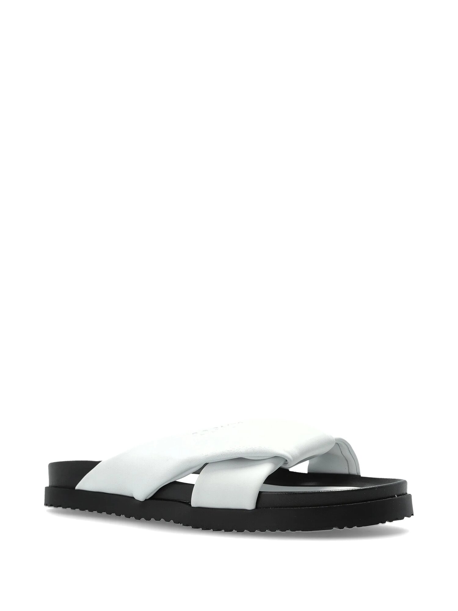 Кроссовки Bogner Twisted leather sneakers, размер 36, бежевый/белый — фото 1