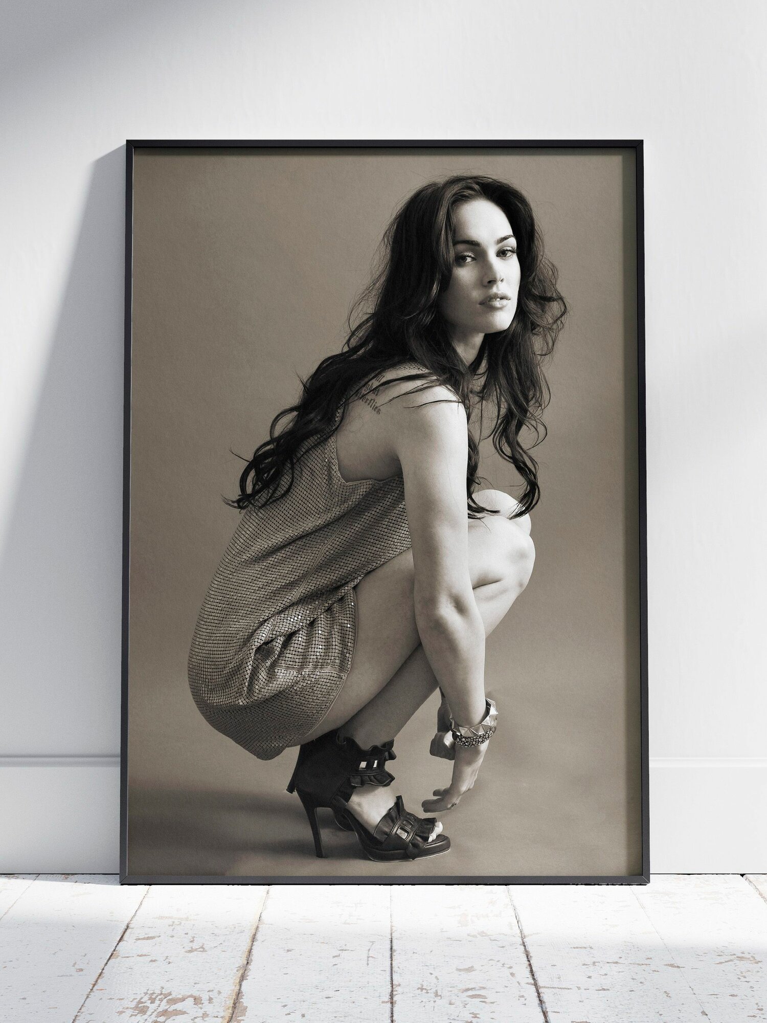 Плакат на стену для интерьера Меган Фокс (Megan Fox 3) - Постер по актеру фильма, кино, сериала формата A4 (21x30 см)