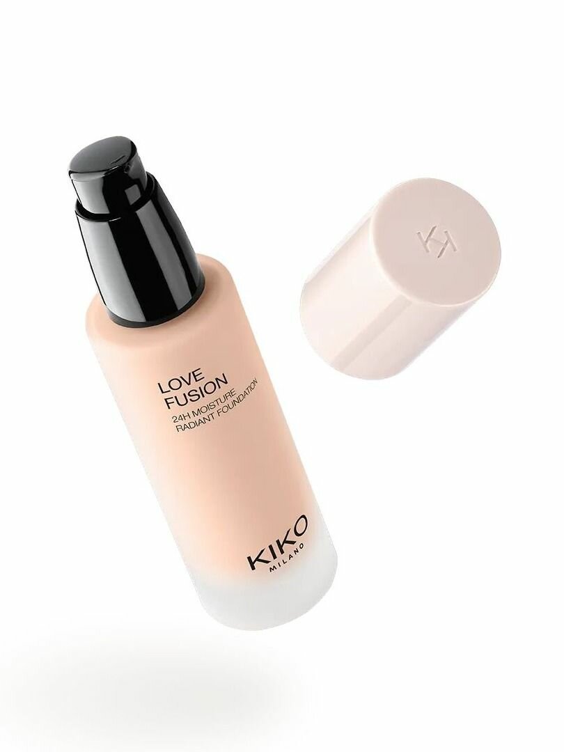 KIKO MILANO Увлажняющая тональная основа с длительным эффектом (16 часов) и сияющим финишем. Love fusion 24h moisture radiant foundation 30 мл оттенок 2WG Warm Gold