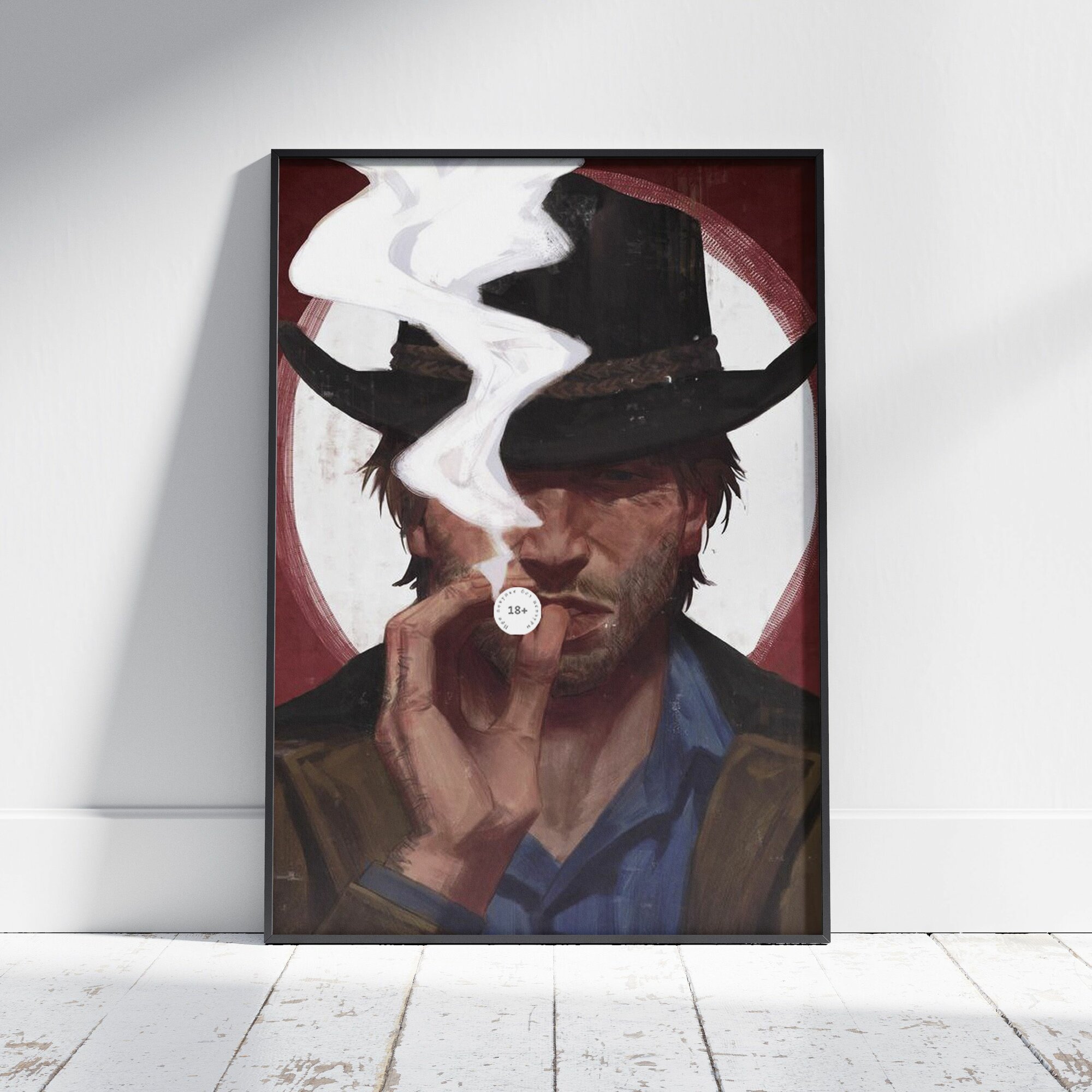Плакат на стену для интерьера Red Dead Redemption 2 (Артур Морган 11) - Постер по игре формата А4 (21x30 см)