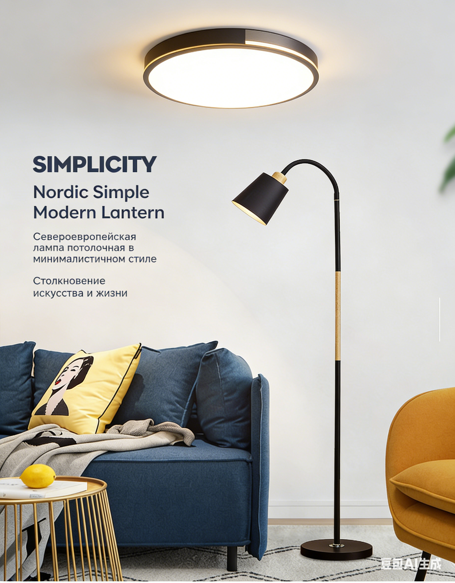 Торшер, торшер для дивана/спальни/кабинета, трехцветная светодиодная лампа, черный, 157 см