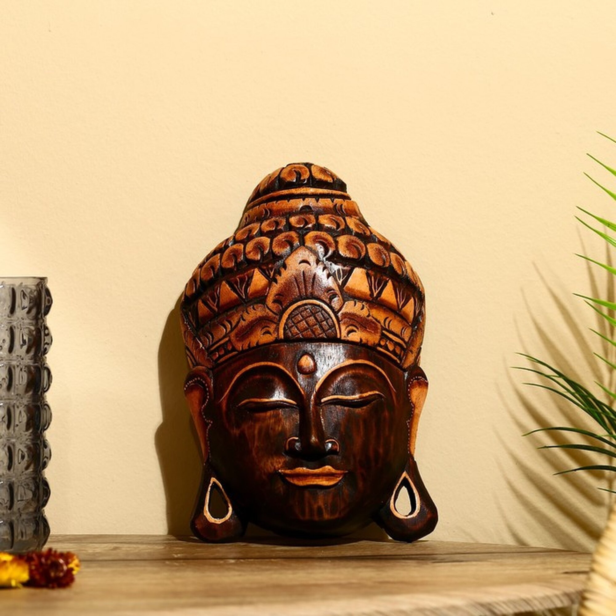 Сувенир "Голова Будды" албезия 30 см