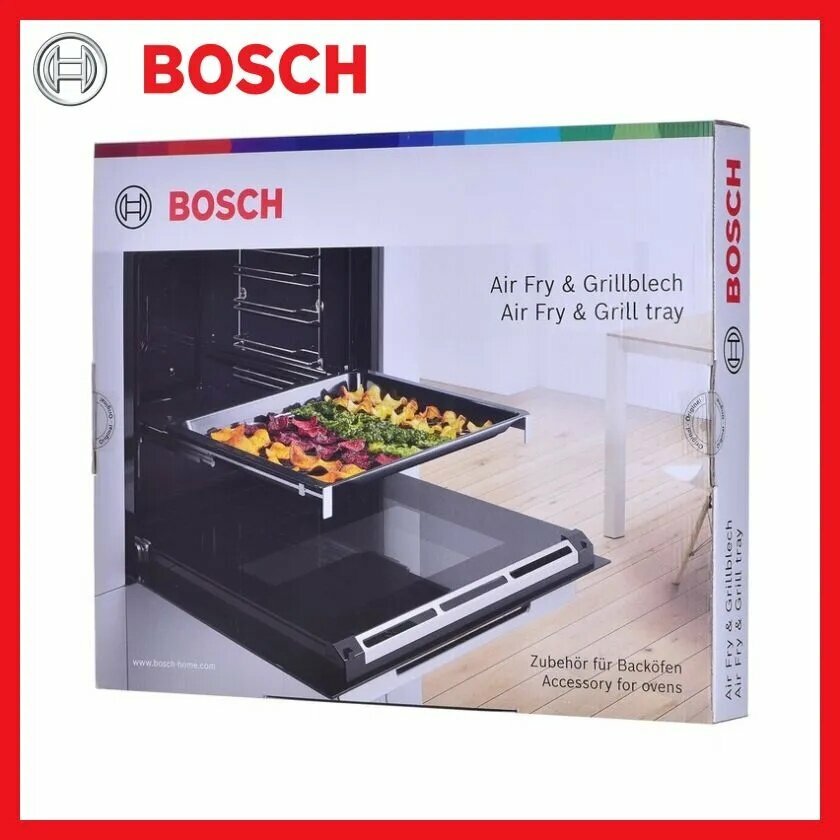 Bosch HEZ629070 Противень для гриля Air Fry, антрацит