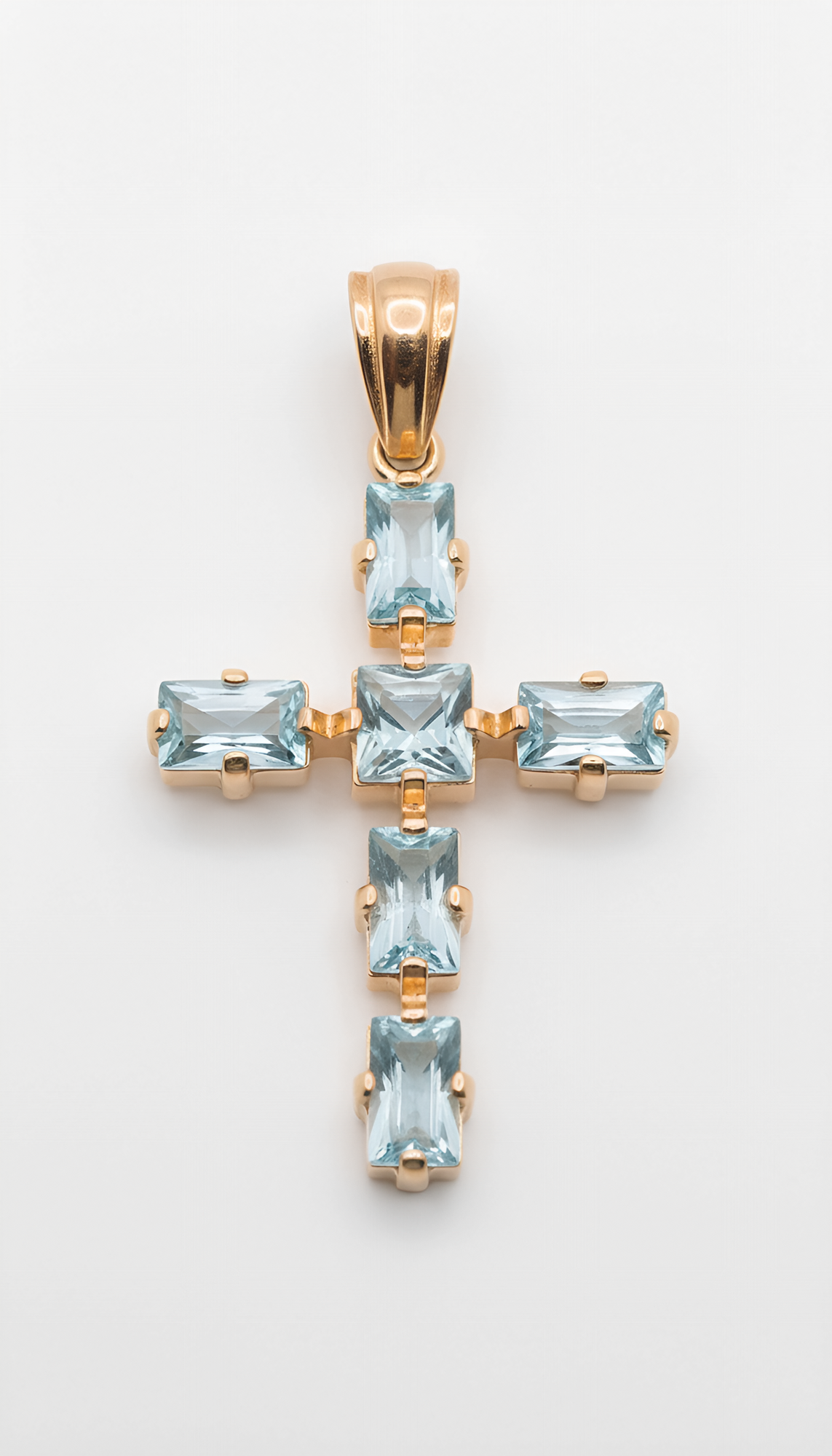 Подвеска, красное золото, 585 проба, топаз