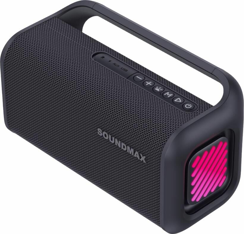 Колонка беспроводная Soundmax музыкальная SM-PS5048B чёрный