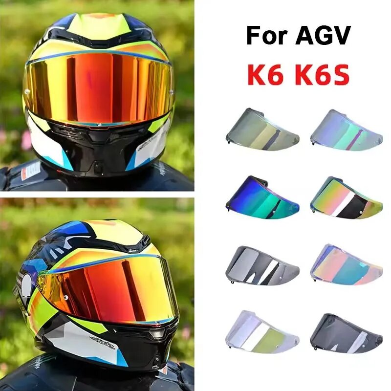 Визор AGV K6, K6S для мотошлема черный поликарбонат защита от ультрафиолета