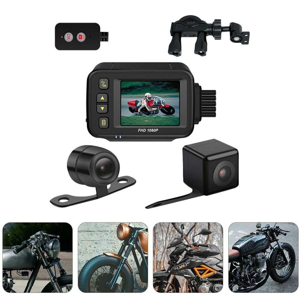 1 Шт Видеорегистратор Мотоцикла, Угол Съемки 140 Градусов, Из Пластика