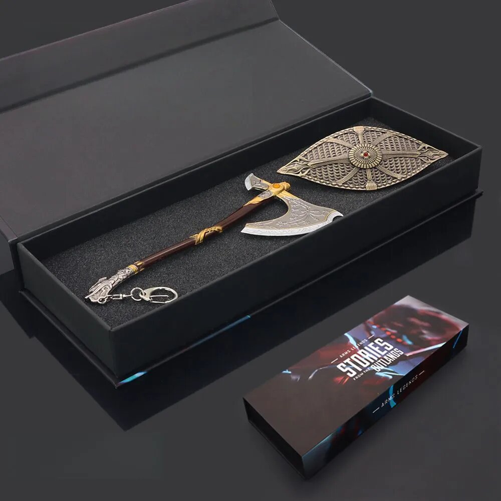 Игра God of War, брелок с оружием, модель оружия, сплав, 2 шт. (подарочное издание)
