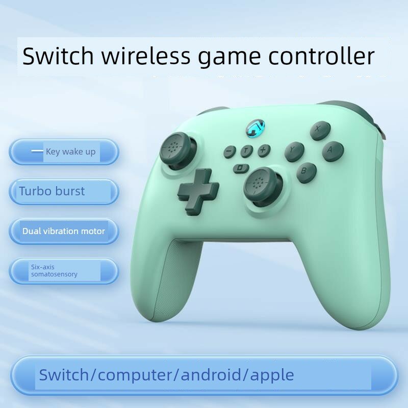 S11 беспроводной Bluetooth игровой контроллер для Nintendo Switch, ПК, мобильных устройств с вибрацией - Лесной зеленый