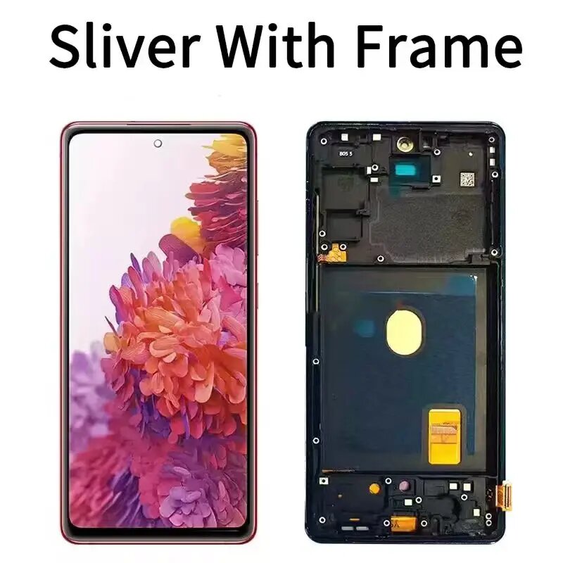 ЖК-дисплей Super AMOLED Samsung S20 FE G780/G781 с рамкой, Sliver