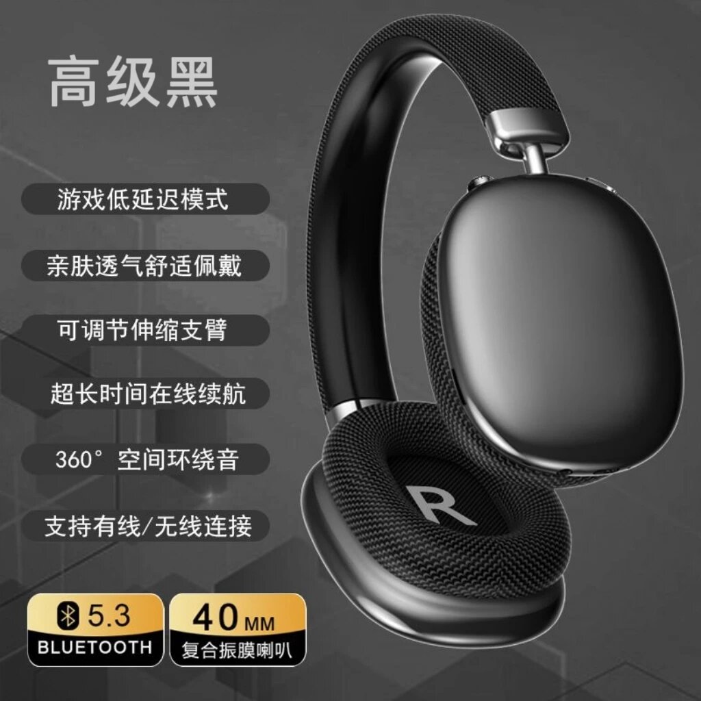 Berlin Sound Премиум накладные Bluetooth наушники с HiFi звуком, Bluetooth 5.3, 2-летняя гарантия - Черный