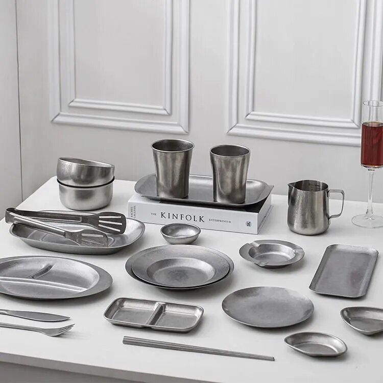 Naturehike Outdoor Vintage Tableware из нержавеющей стали-Senxin NH21SJ001