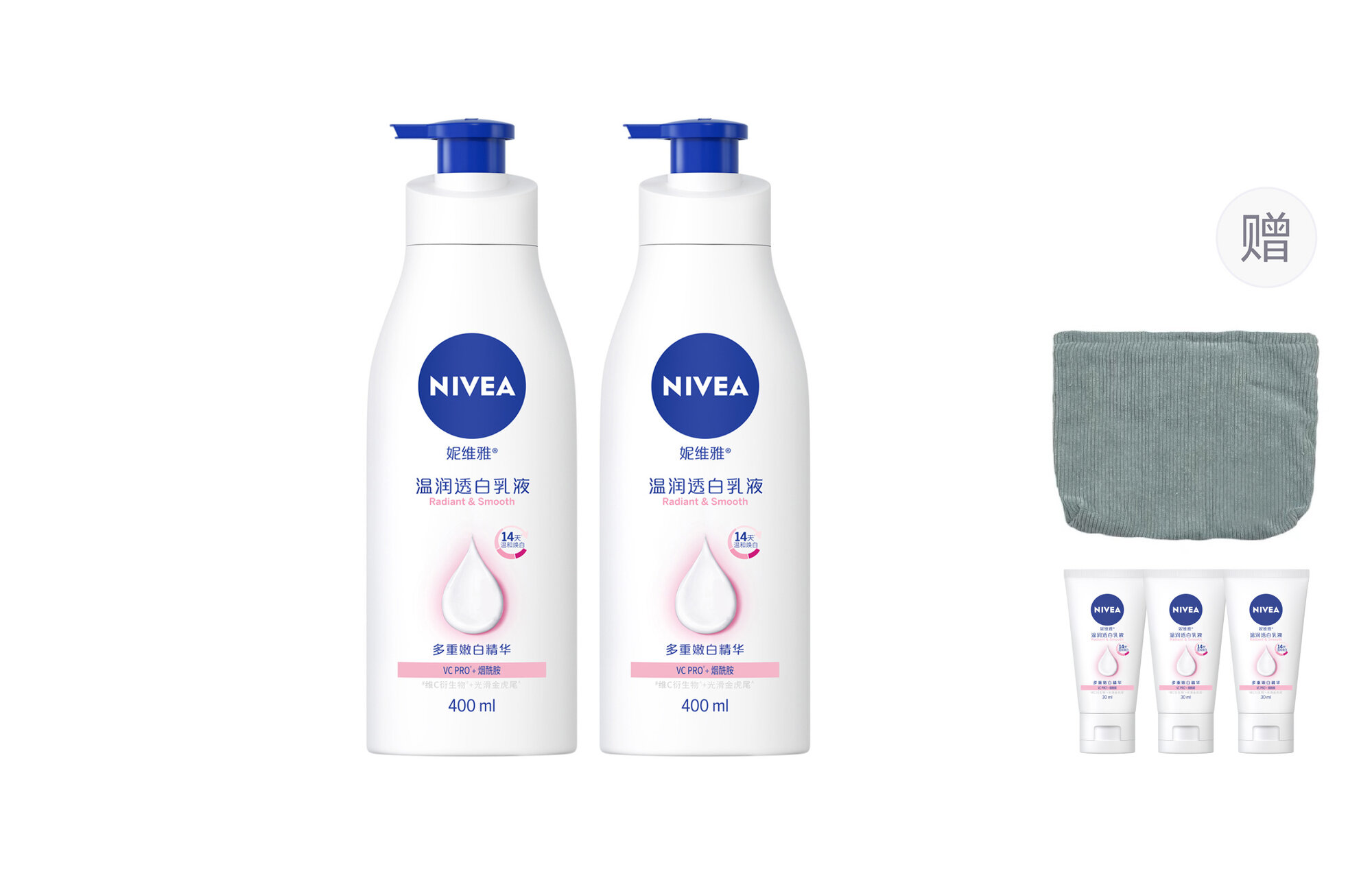 Молочко для тела женское NIVEA Radiant & Smooth, 400 мл