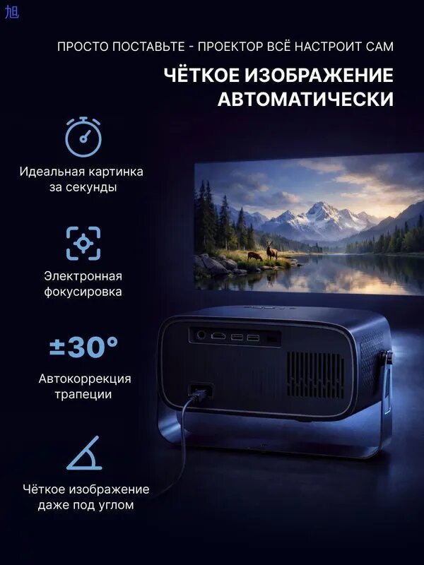 Гобо-проектор Проектор для фильмов, черный