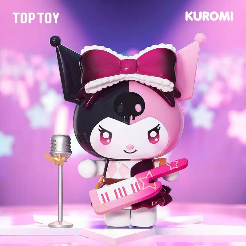 Оригинальная коллекционная фигурка TOPTOY Kuromi Sparkling Idol Series в слепой коробке, модная игрушка-украшение для
