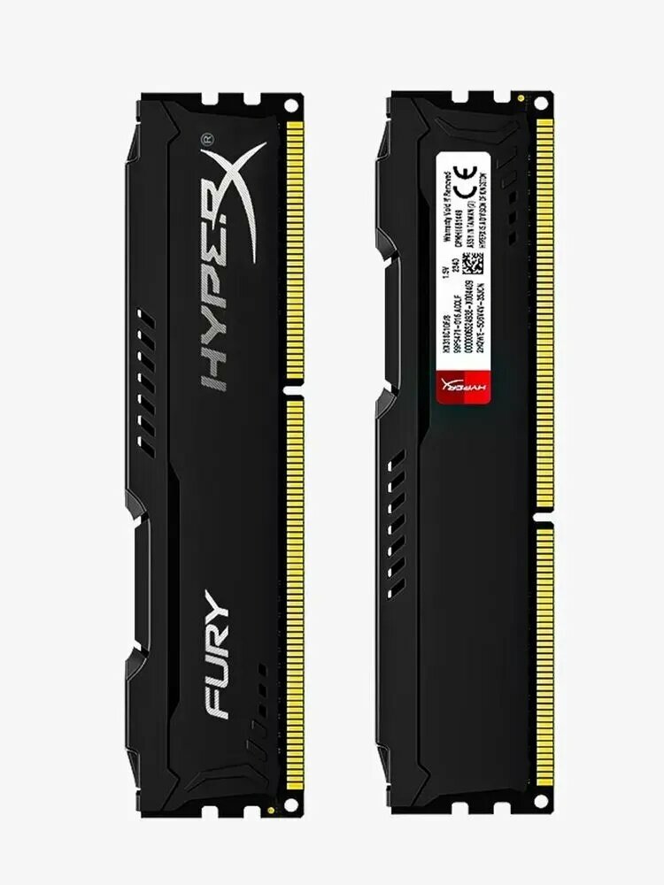 Оперативная память HyperX FURY DDR3 1866МГц, подходит Kingston , DIMM , PC 8GB*1 1x8 ГБ (PCKHD3-8-1866)