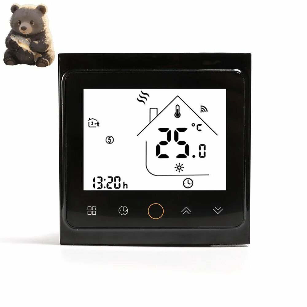 Термостат с сухим контактом с двумя датчиками RS485 и MODBUS, SDITERSMT BHT002-GCLN-220V-Черный, оборудование для дистанционного централизованного управления и мониторинга