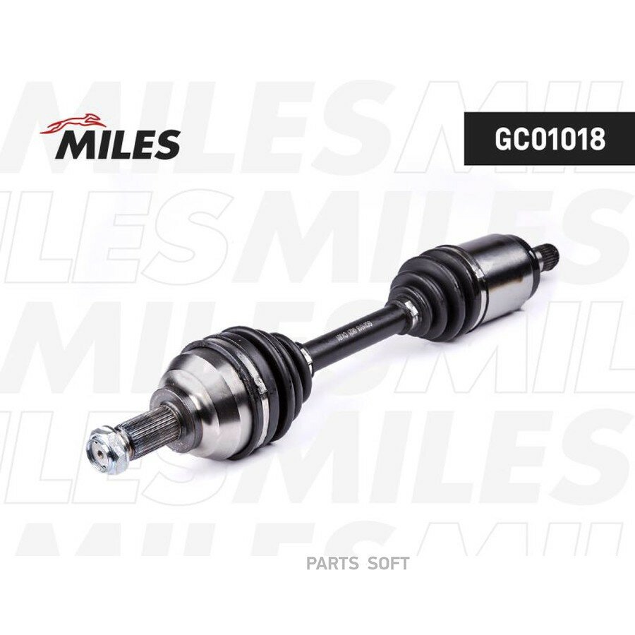 MILES GC01018 Привод в сборе BMW E46 2.5-3.0 00-05 лев. ()