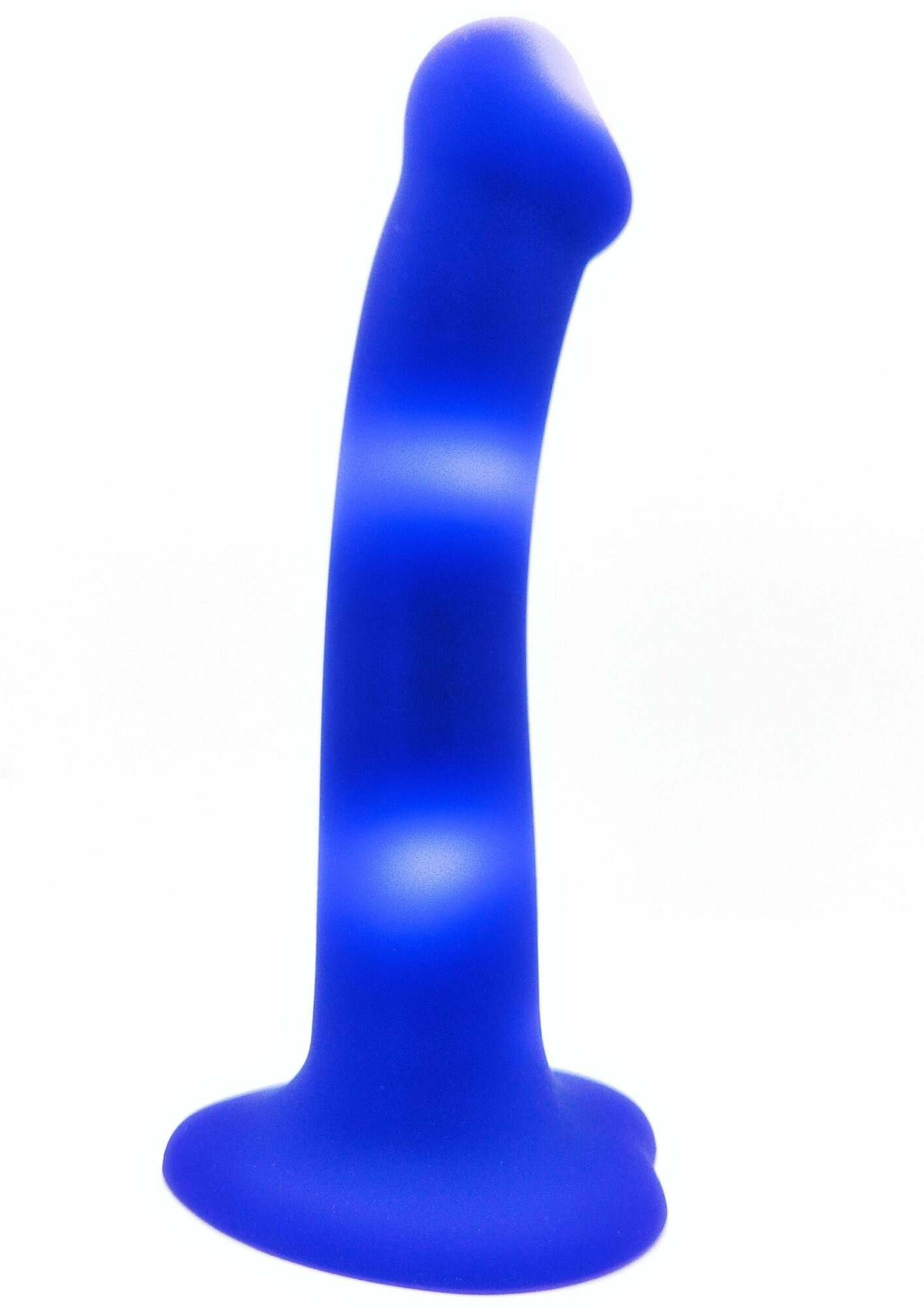 Светящийся фаллоимитатор Strap-on-me Glow-Led Dildo - M, фиолетовый