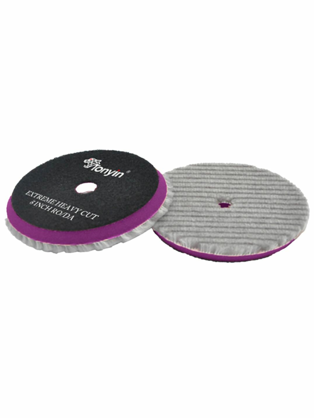 TP01B Шерстяной сильнорежущий полировальник белый с отверстием 6 дм. WOOL POLISH PAD (EXTREME HEAVY CUT) TONYIN