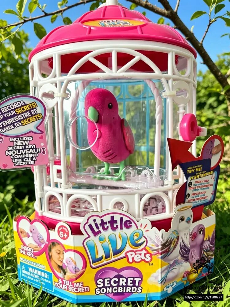 Little Live Pets Птичка, черепаха Интерактивные игрушки, подарки для детей