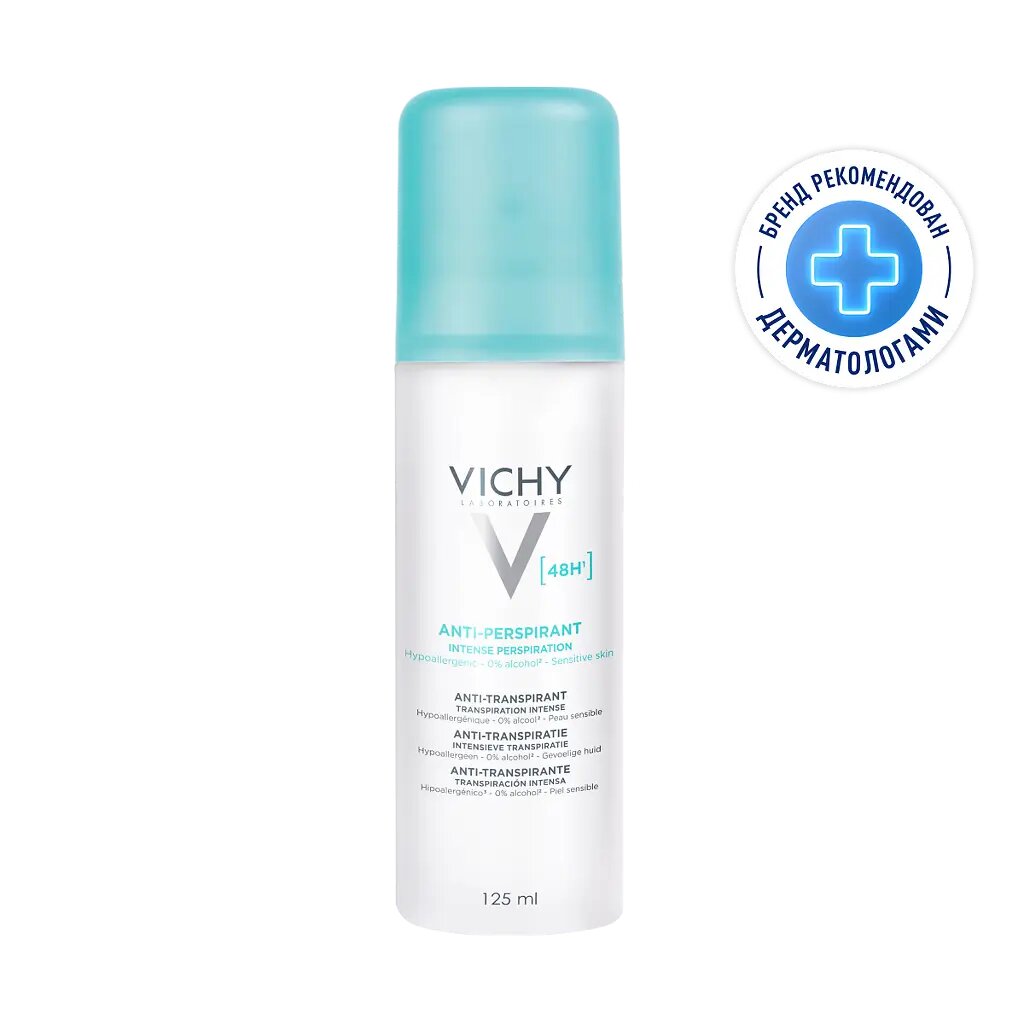 Vichy Дезодорант-аэрозоль 48 ч против избыточного потоотделения 125 мл 1 шт